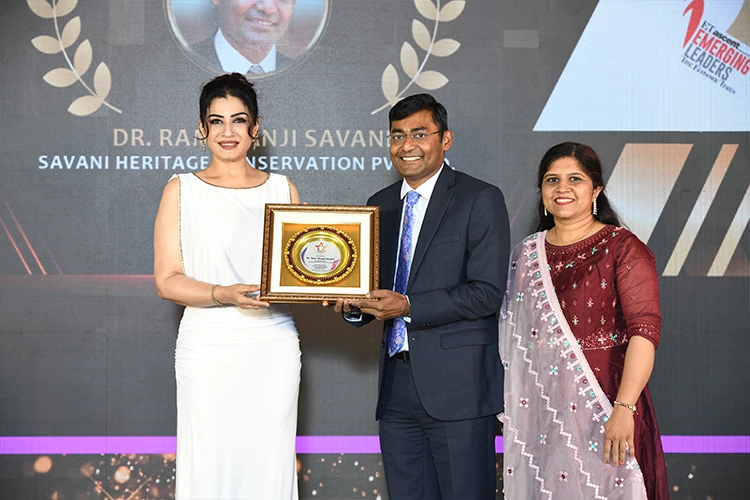 Dr. Ram Manji Savani, Managing Director of Savani Heritage Conservation Pvt. Ltd. is being ...