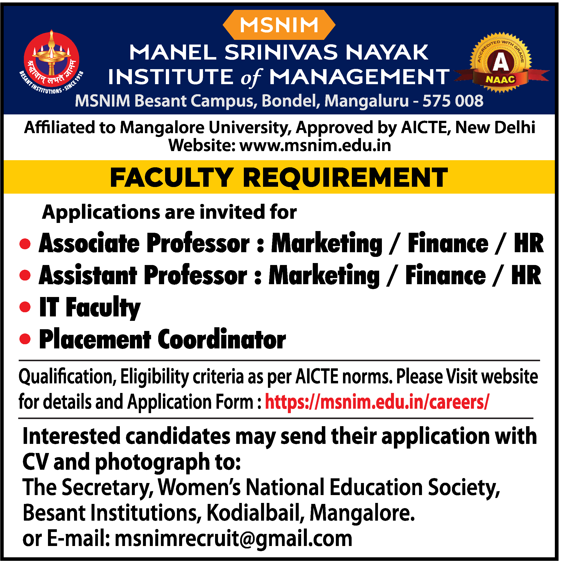 Times Ascent Ad Image for Manel Srinivas Nayak Institute of Management ... Times Ascent Ad Image for Manel Srinivas Nayak Institute of Management ...